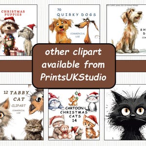 Quirky Dog Groups Clipart Bundle, 14 TRANSPARENT BACKGROUND PNG ...