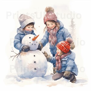 Watercolour Christmas Clip Art, 12 High Quality PNG Clipart Images of ...