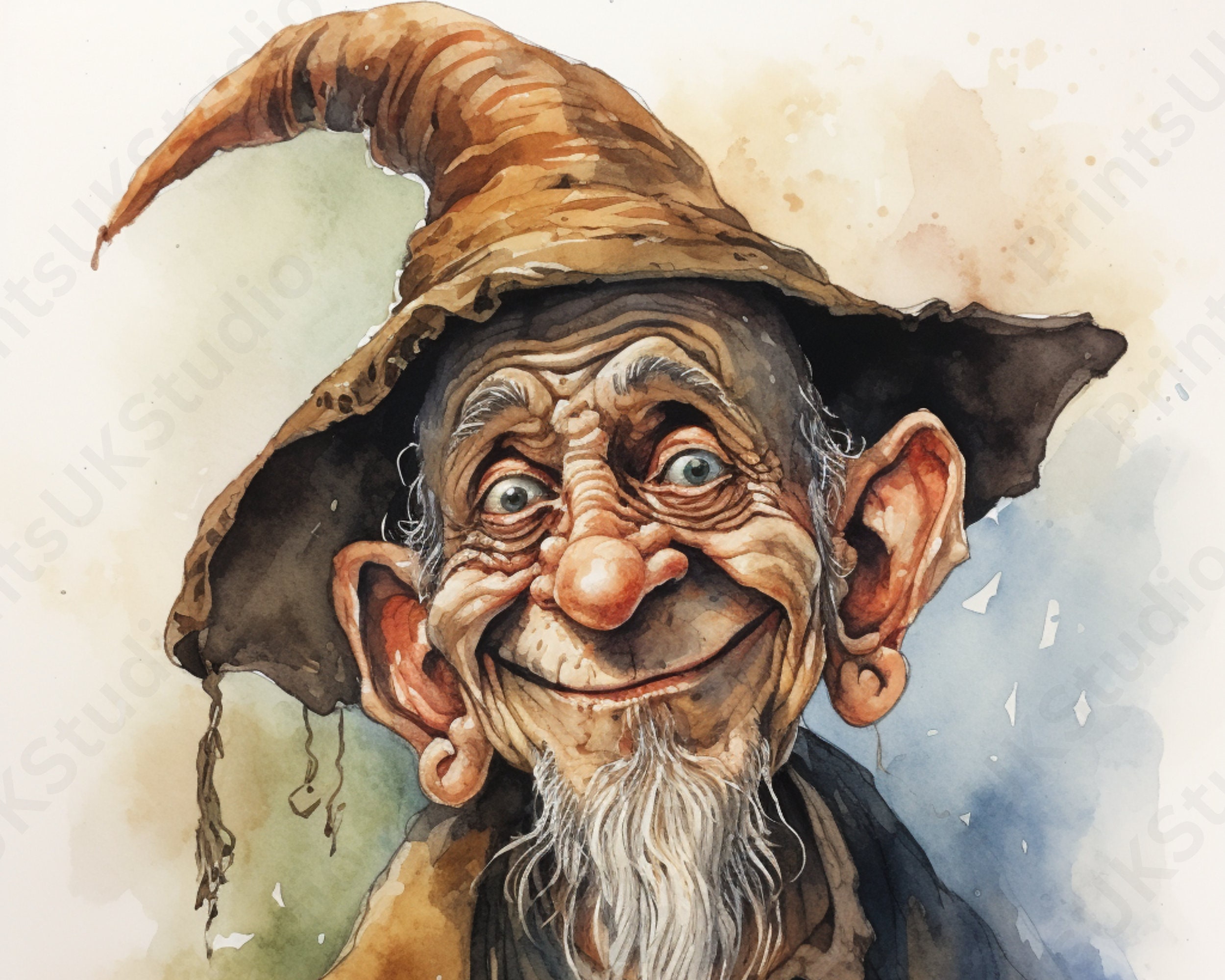 Hobgoblin Clipart, 12 High Quality Jpeg Watercolour Images of Mythical ...