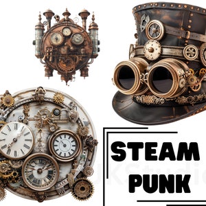 Clipart Steam Punk, 14 PNG Transparent Background Images of Steampunk Art Fantasy Fiction ...
