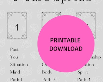 3 Card Spread // Tarot 3 Card Spread // Oracle 3 Card Spread ...