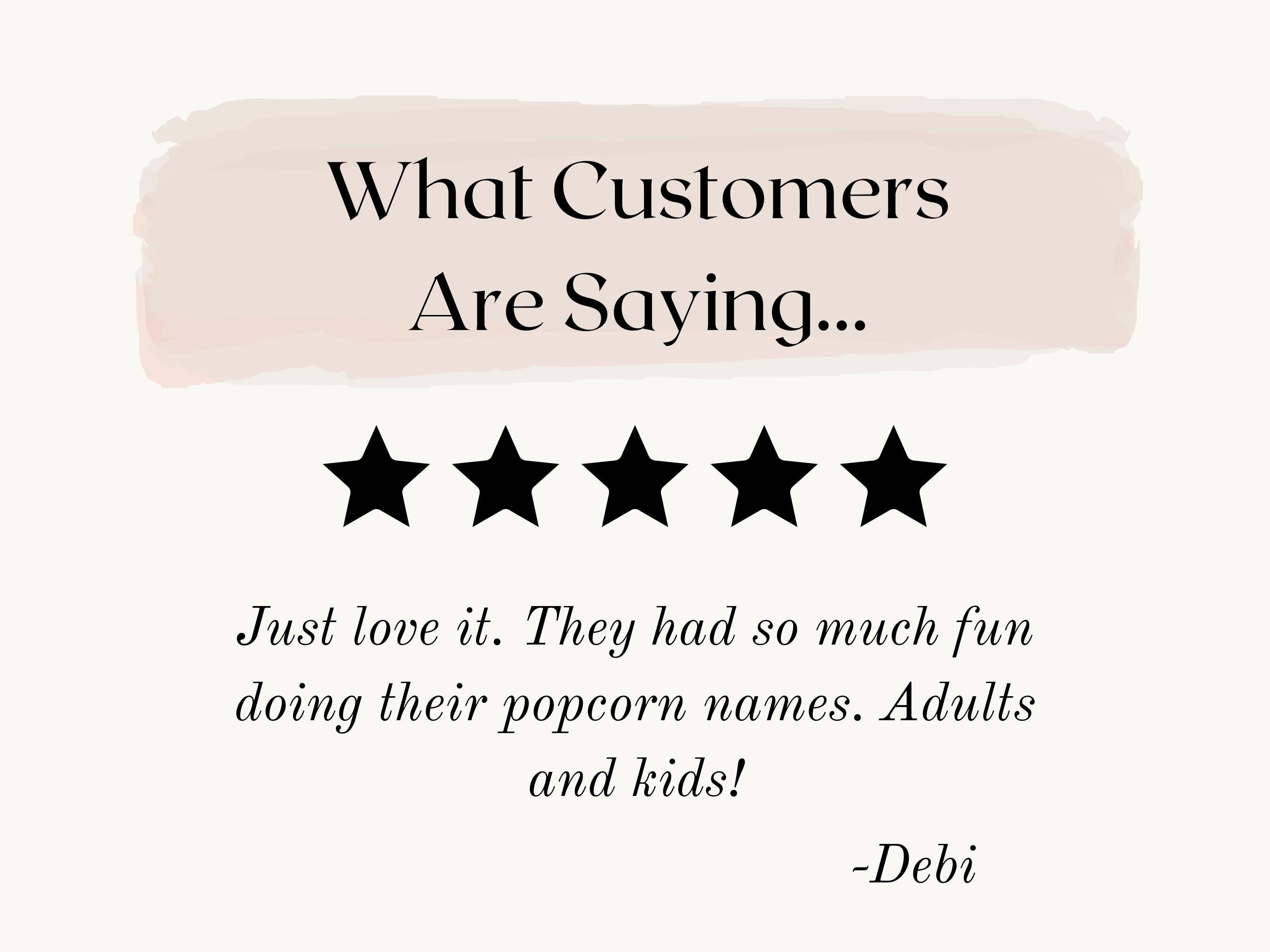 Popcorn Name Game Printable, What's Your Popcorn Name Game, Name ...