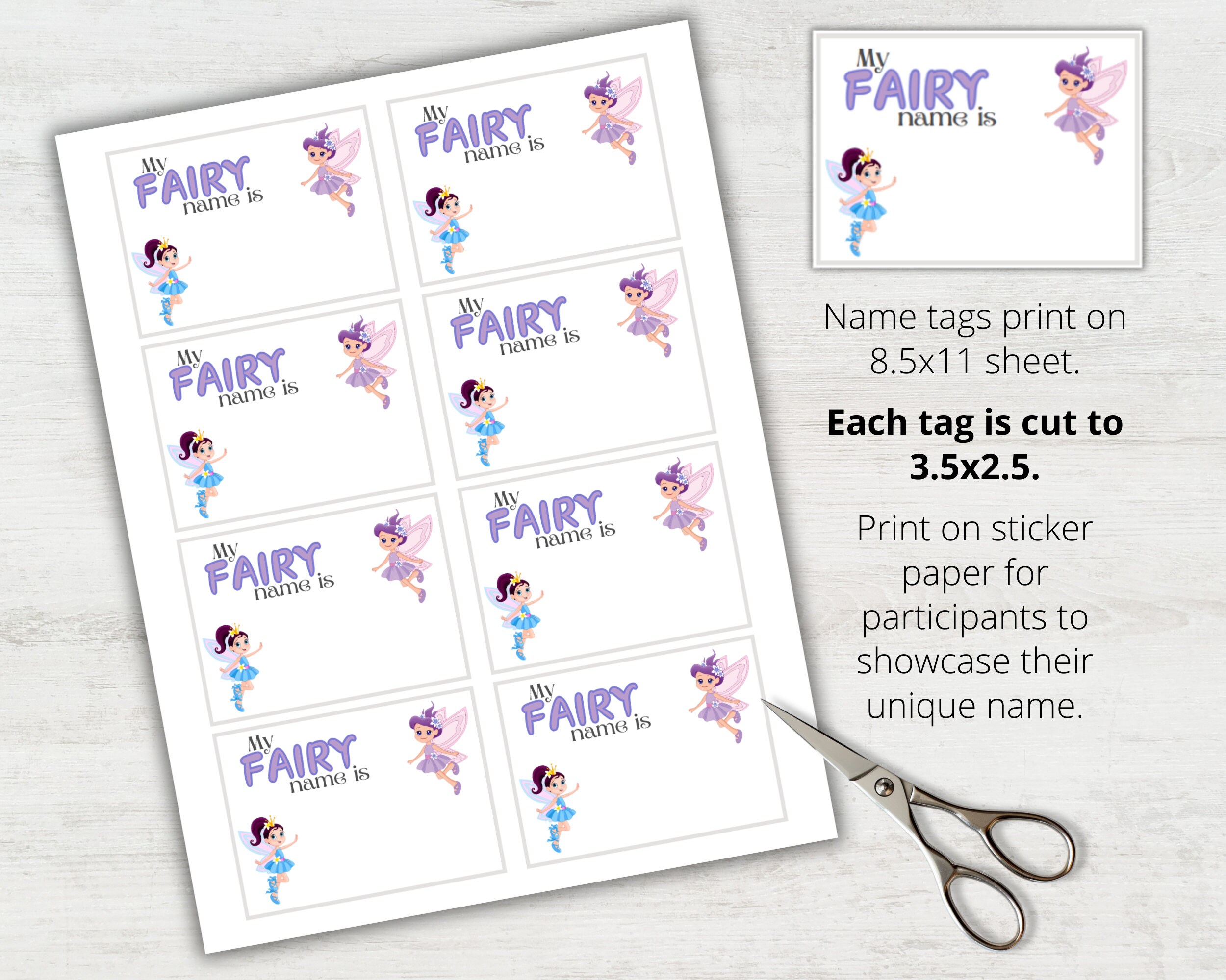 Fairy Name Game Printable, What's Your Fairy Name Game, Name Generator ...