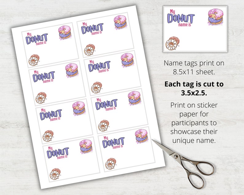 Donut Name Game Printable, What's Your Donut Name Game, Name Generator ...
