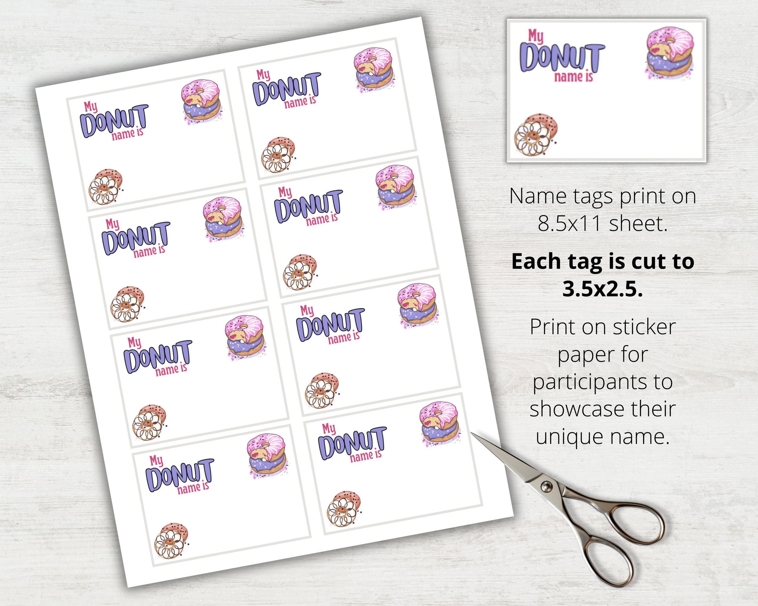 Donut Name Game Printable, What's Your Donut Name Game, Name Generator ...