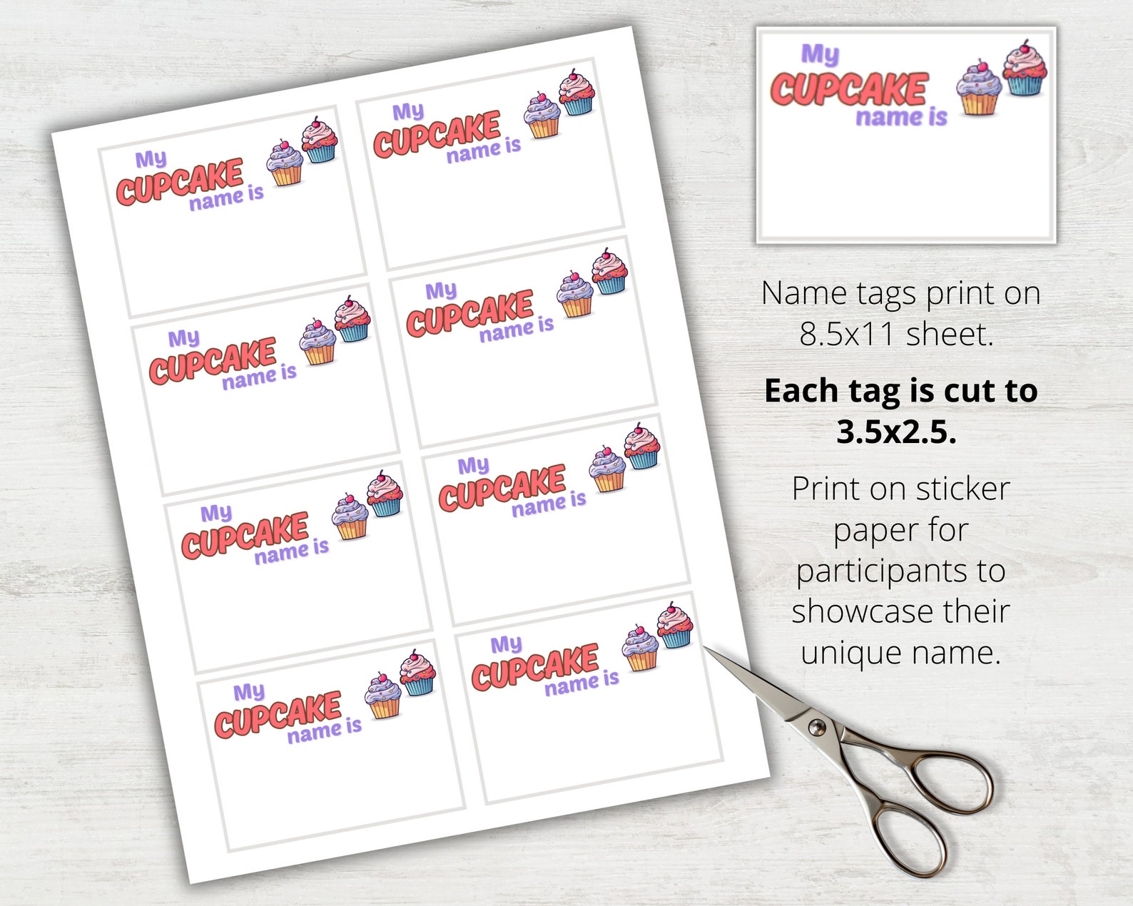 Cupcake Name Game Printable, What's Your Cupcake Name Game, Name ...