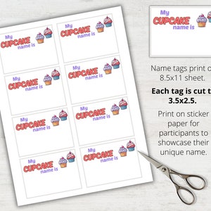 Cupcake Name Game Printable, What's Your Cupcake Name Game, Name ...