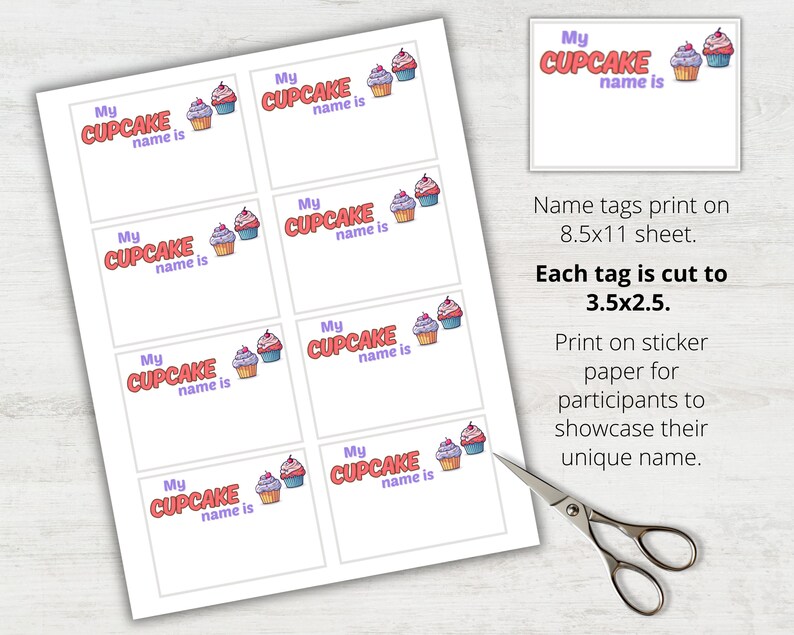 Cupcake Name Game Printable, What's Your Cupcake Name Game, Name ...