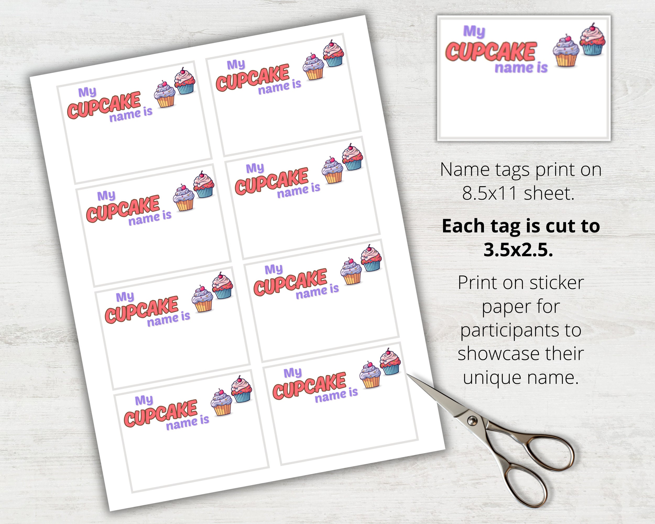 Cupcake Name Game Printable, What's Your Cupcake Name Game, Name ...