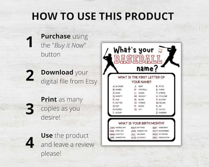 Baseball Name Game Printable, What's Your Baseball Name Game, Name ...