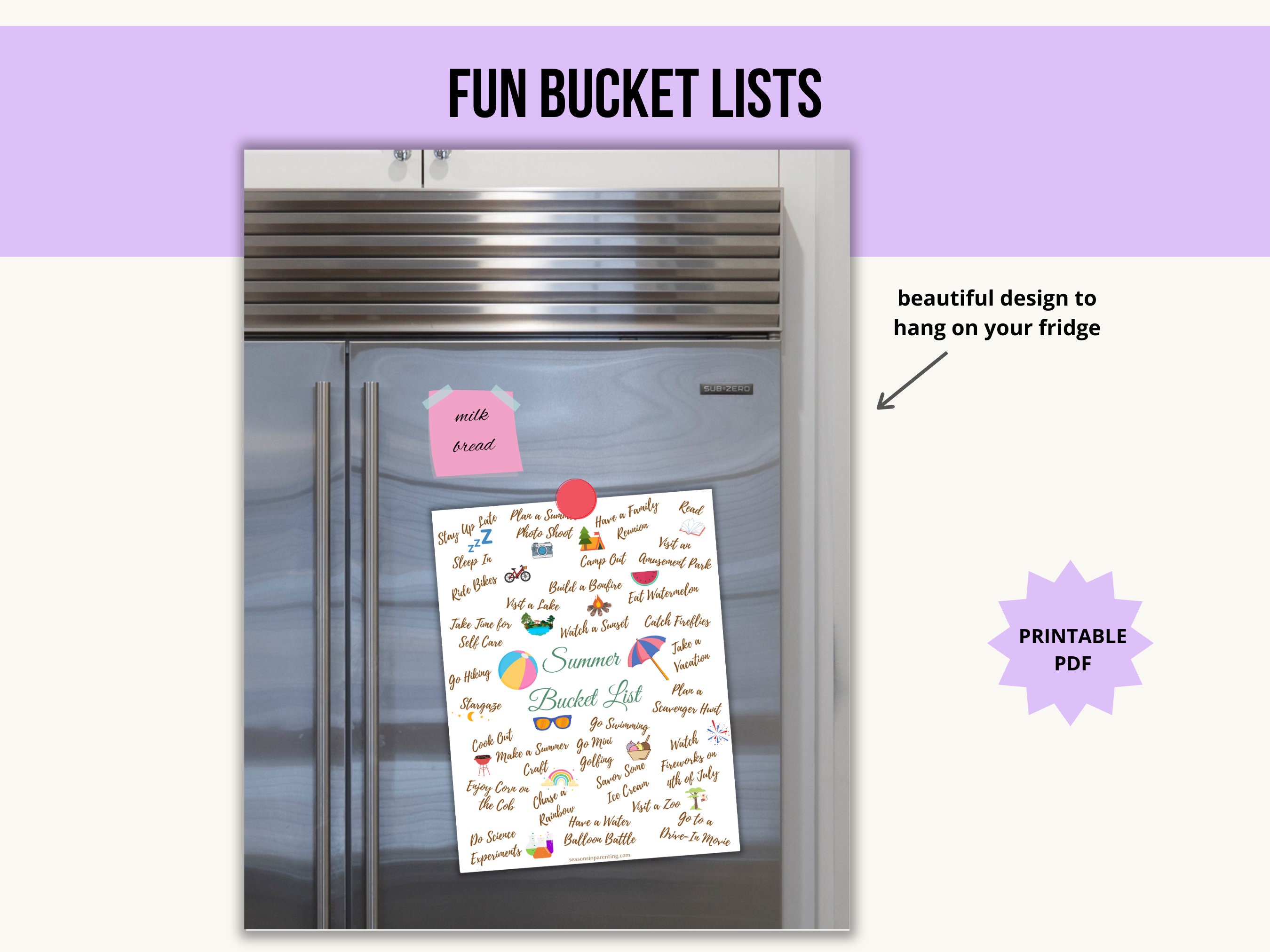 Seasonal Bucket List Bundle Bucket Lists for Fall Winter - Etsy