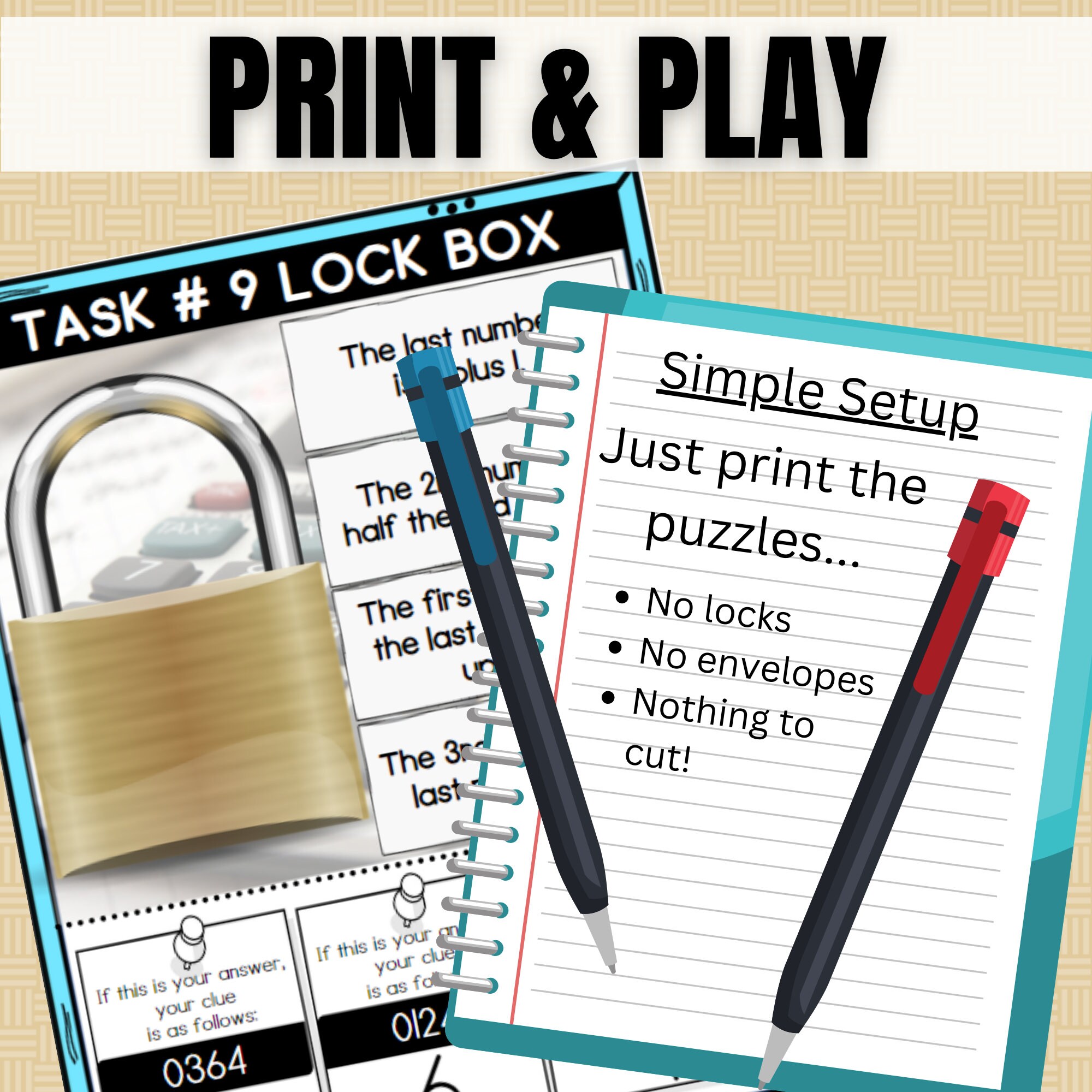 Printable Escape Room for Kids, Pi Day Escape Room Kit, Escape Room at ...
