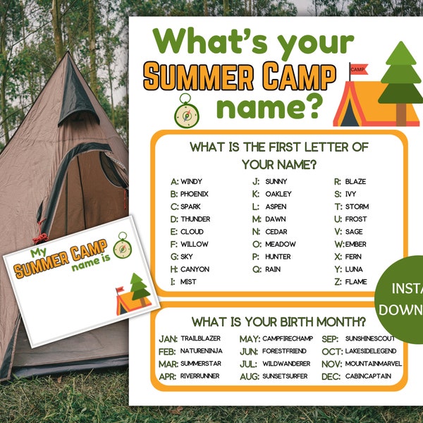 Summer Camp Party - Etsy