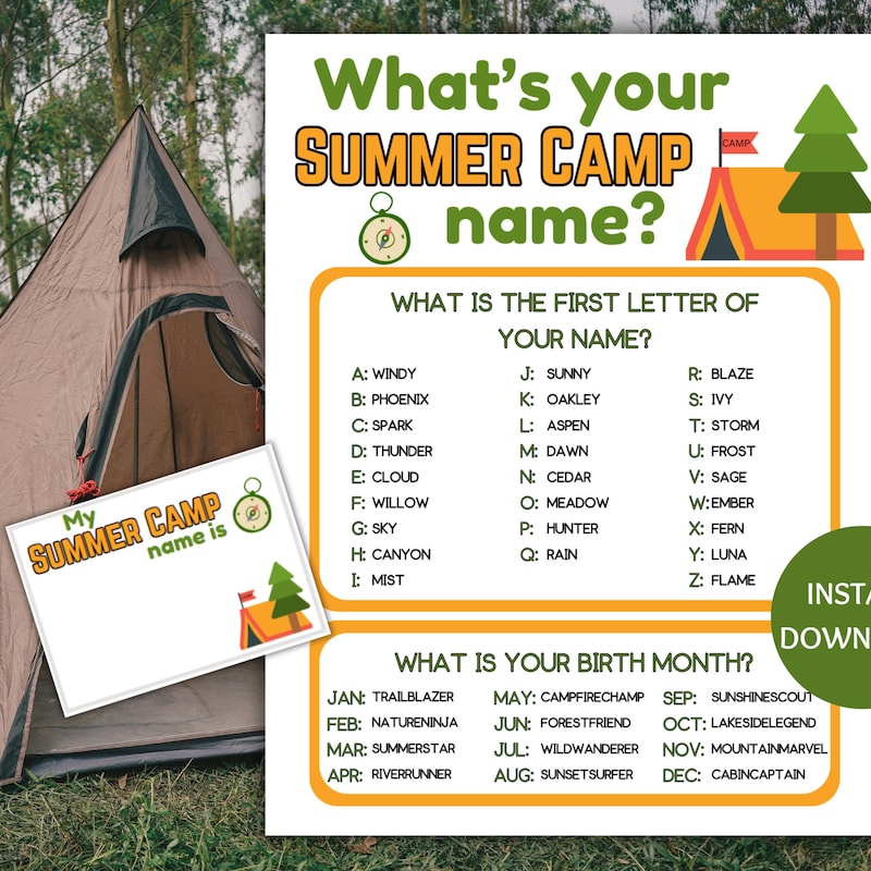 Summer Camp Party - Etsy