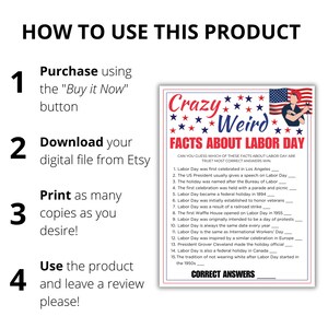 Labor Day Trivia, Labor Day Games for Kids, Trivia Questions, Family ...