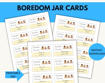 Bored Jar Activity Cards for Kids - Etsy