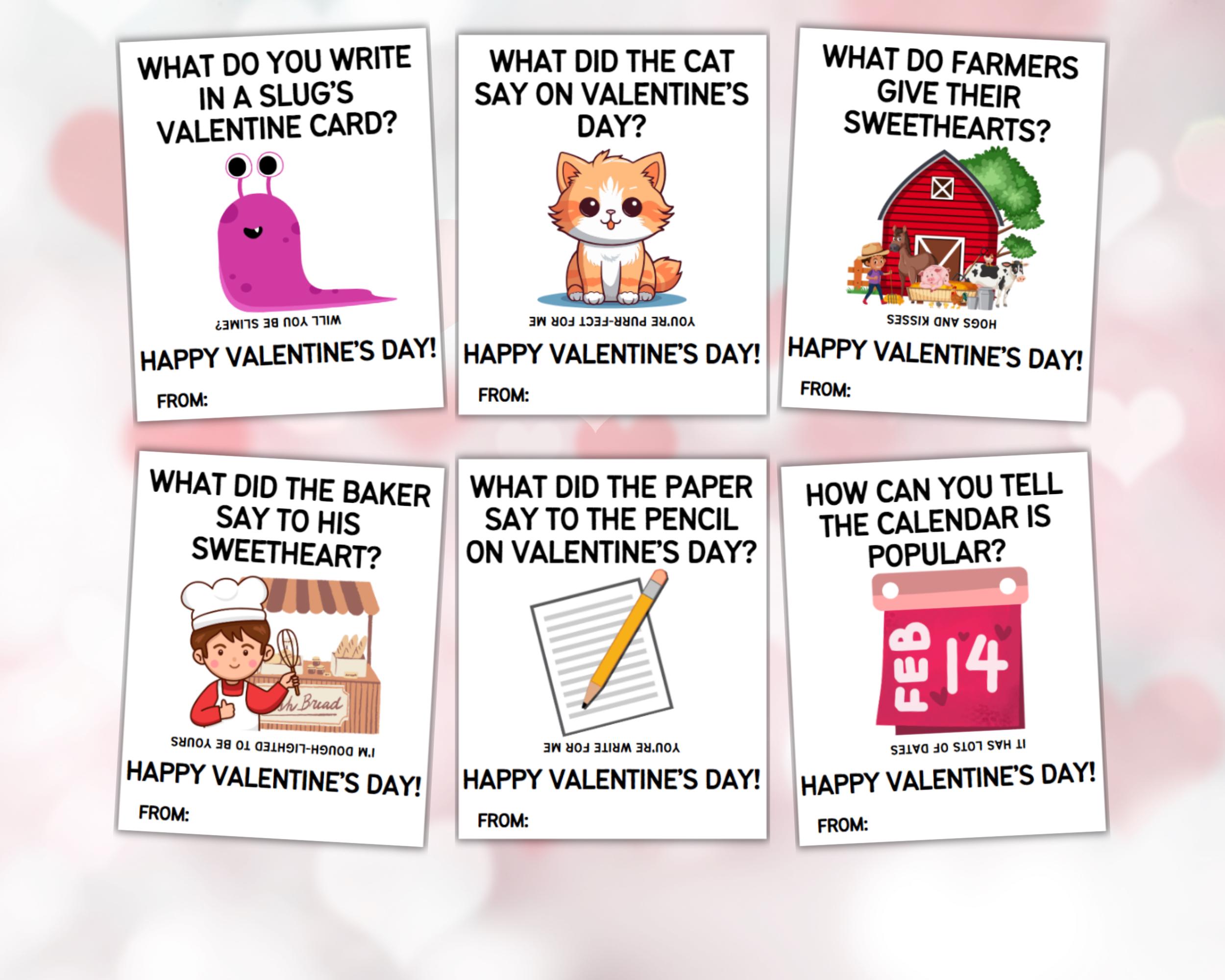 Joke Valentine Cards, Funny Valentine Card, Classroom Valentine Day ...