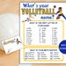 Volleyball Name Game Printable, What's Your Volleyball Name Game, Name ...