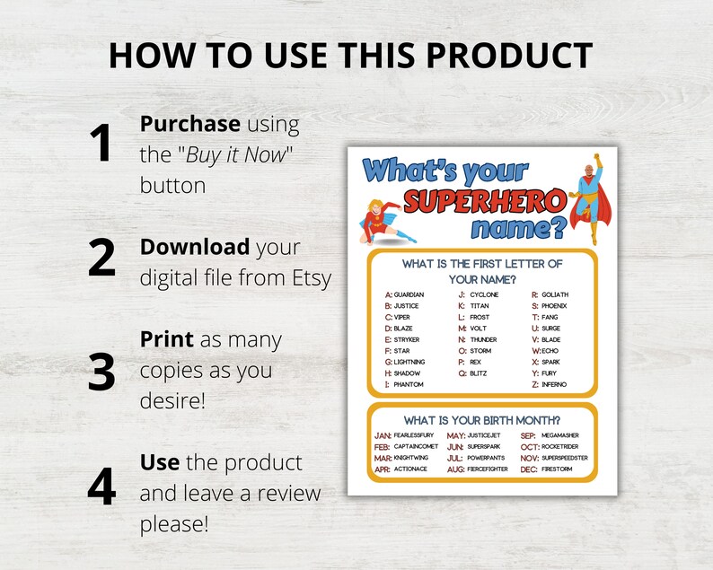 Superhero Name Game Printable, What's Your Superhero Name Game, Name ...