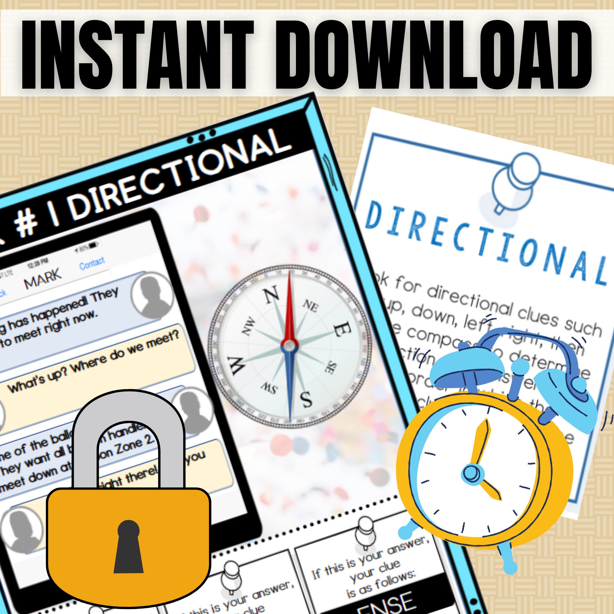 Thanksgiving Escape Room for Kids, Printable Escape Room Kit, Escape ...