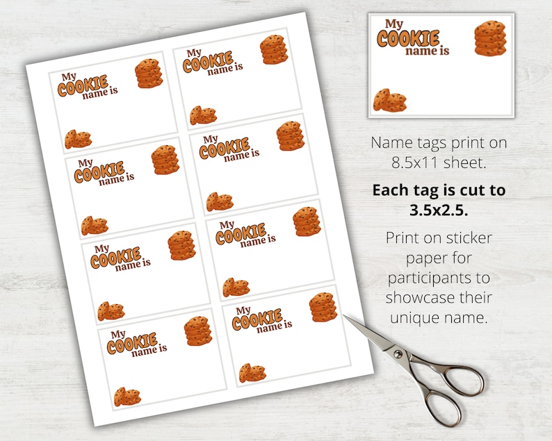 Cookie Name Game Printable, What's Your Cookie Name Game, Name ...