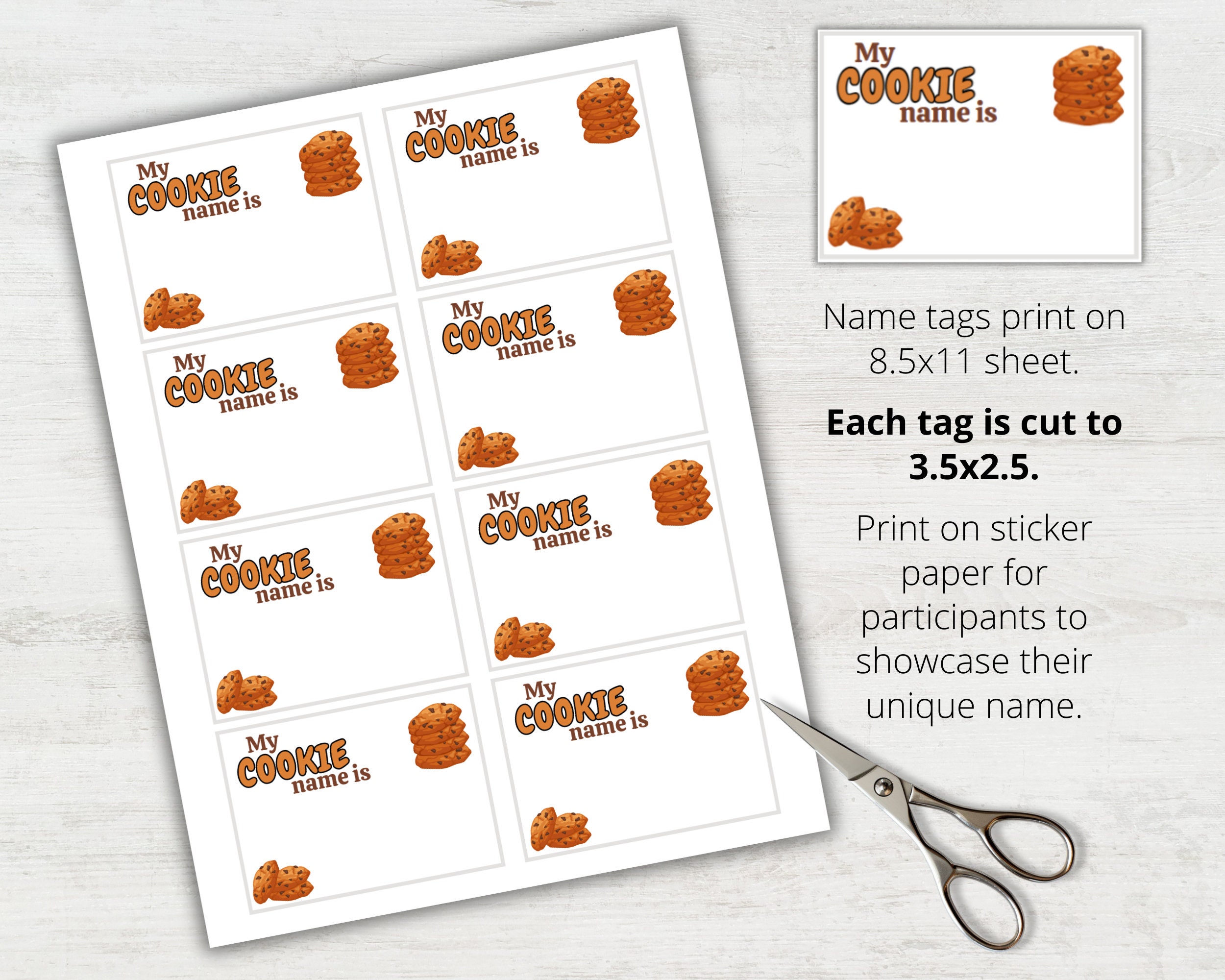 Cookie Name Game Printable, What's Your Cookie Name Game, Name ...