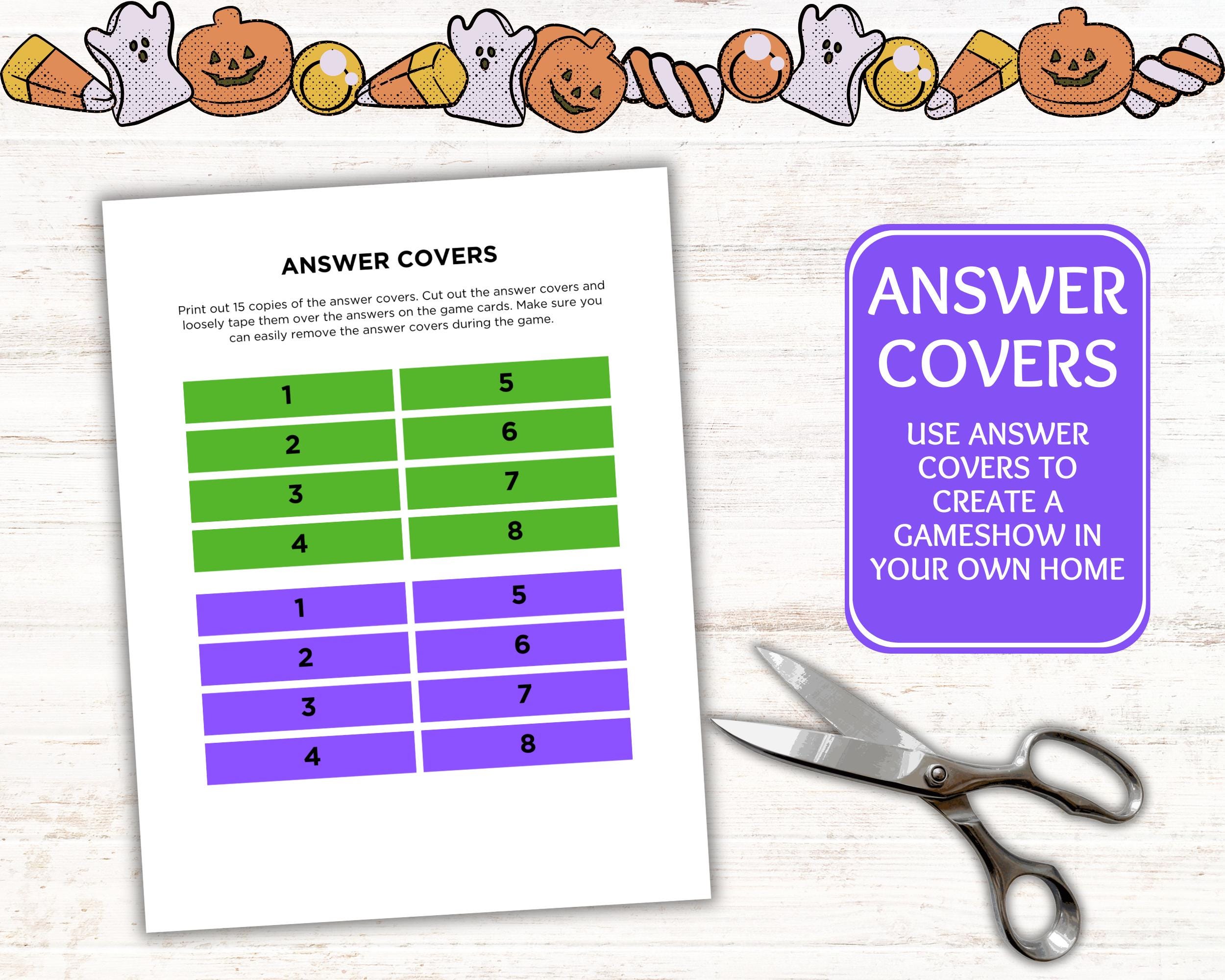 Halloween Friendly Feud Game Show, Halloween Games for Adults ...
