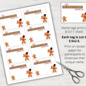 Gingerbread Name Game Printable, What's Your Gingerbread Name Game ...