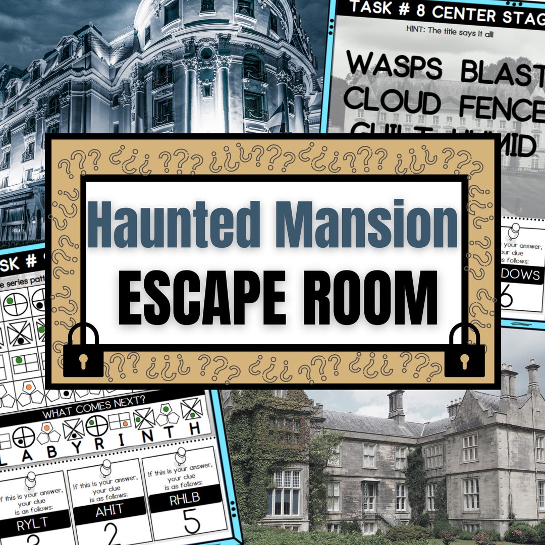 Halloween Escape Room for Kids, Printable Escape Room Kit, Escape Room ...