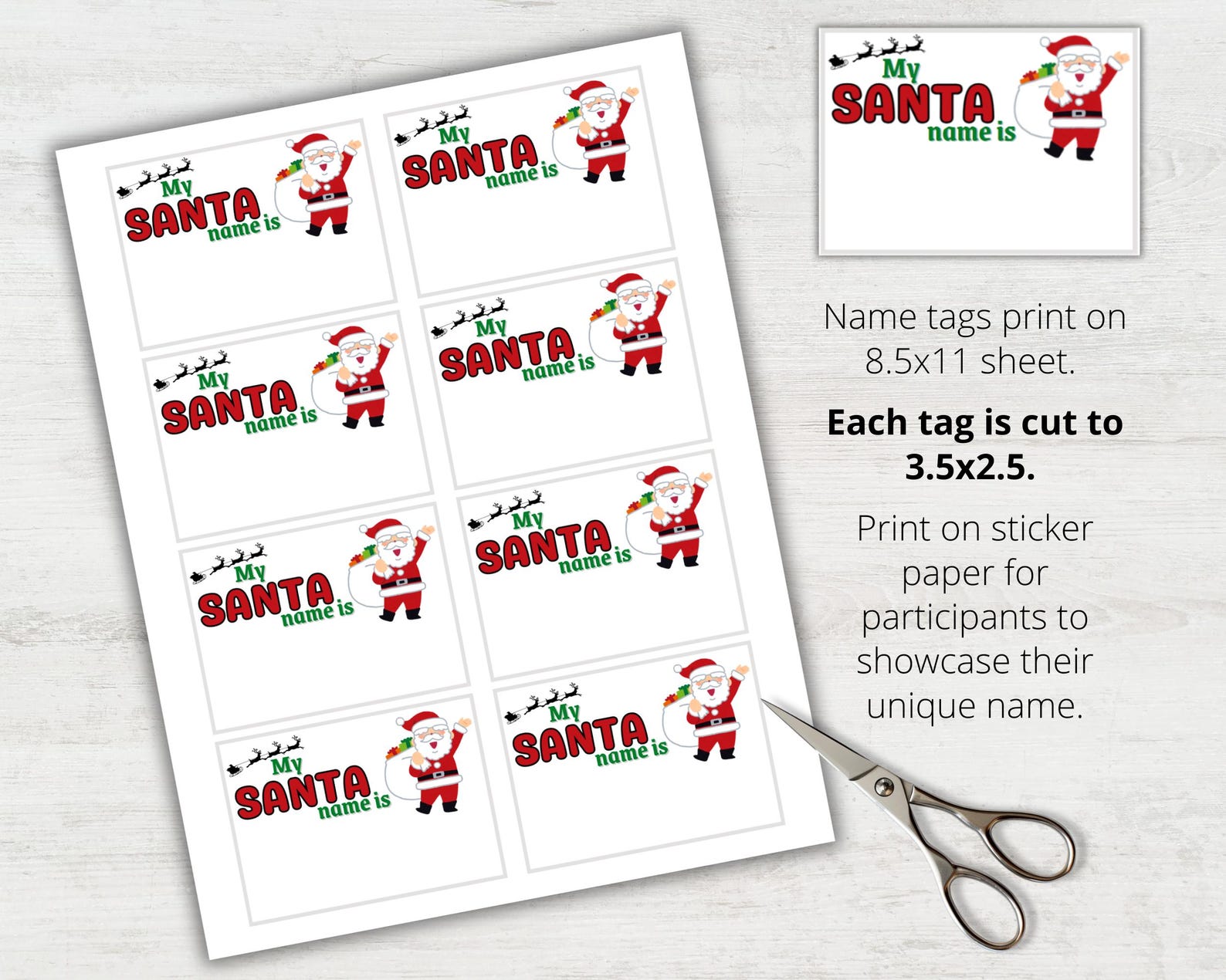 Santa Name Game Printable, What's Your Santa Name Game, Name Generator ...