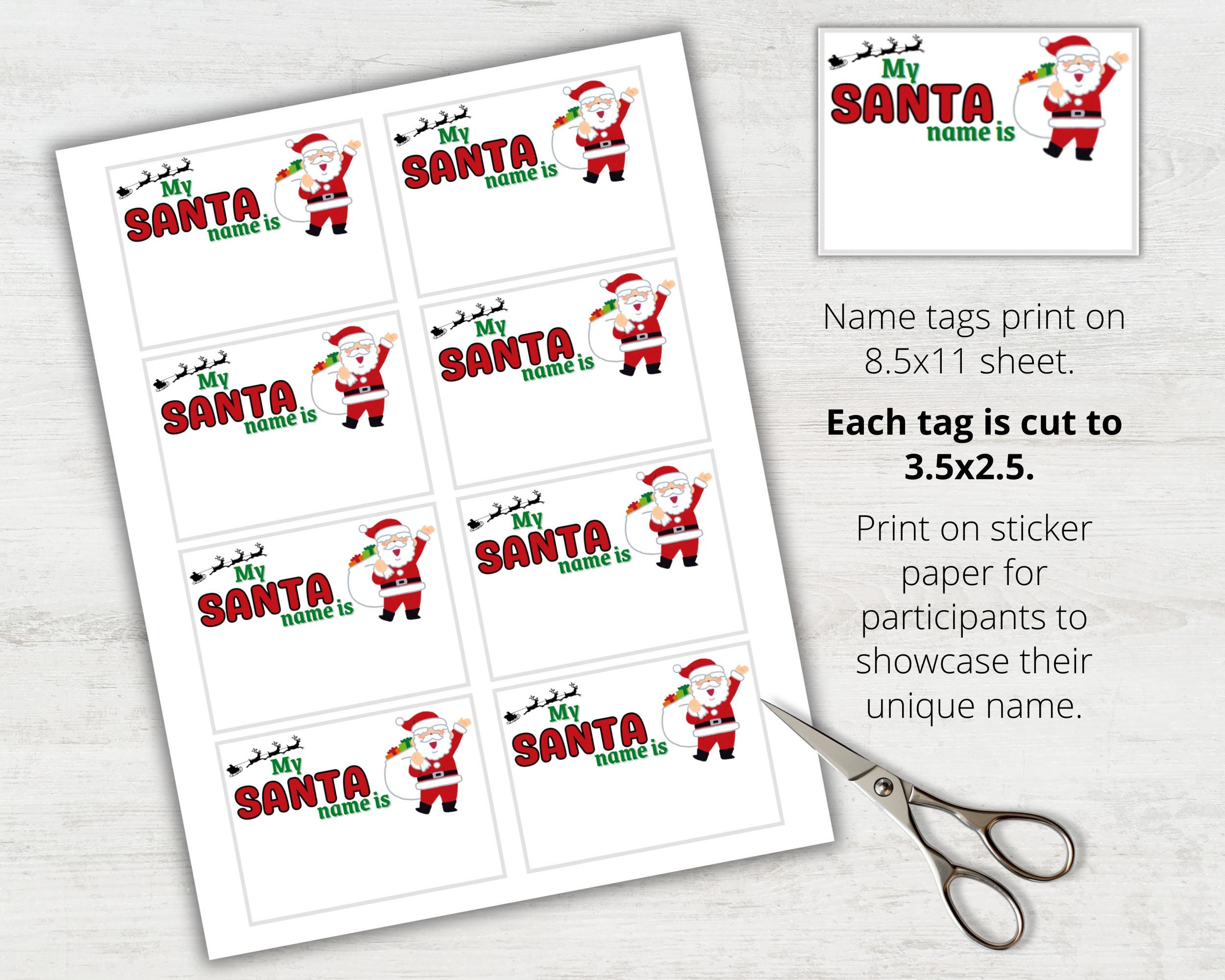 Santa Name Game Printable, What's Your Santa Name Game, Name Generator ...