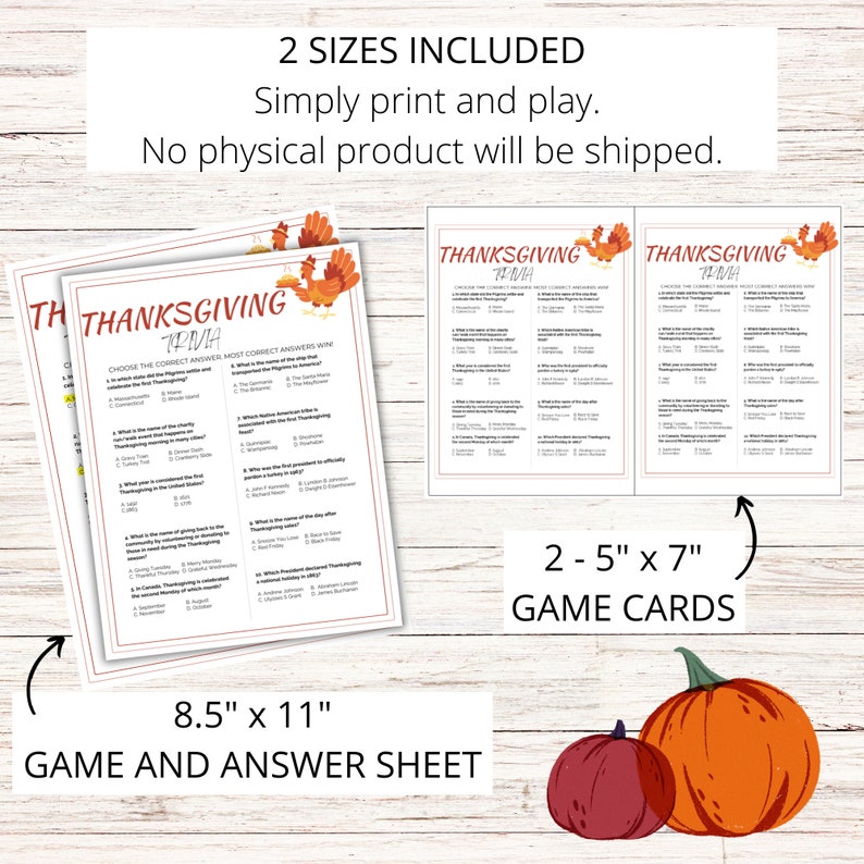 Thanksgiving Trivia Games for Kids, Trivia Questions, Thanksgiving ...