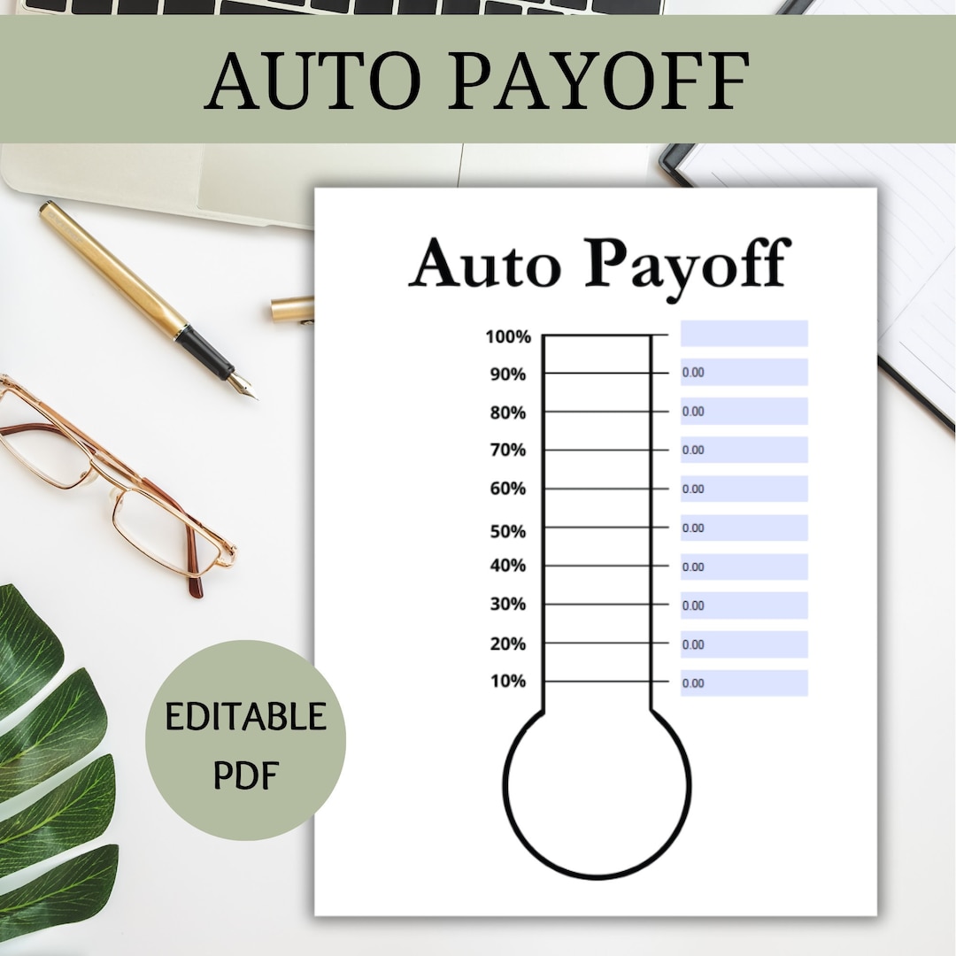 Car Loan Tracker, Car Payment Tracker, Debt Payment Tracker, Debt ...