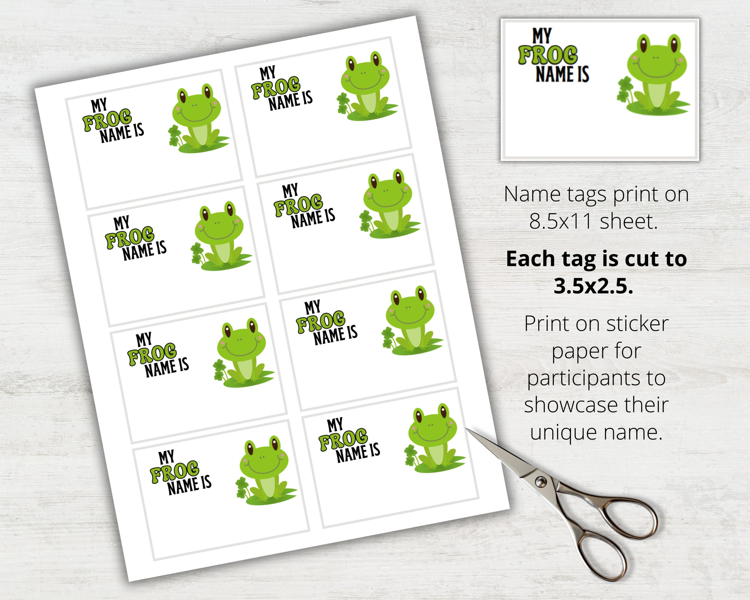 Frog Name Game Printable, What's Your Frog Name Game, Name Generator ...