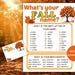 Fall Name Game Printable, What's Your Fall Name Game, Name Generator ...