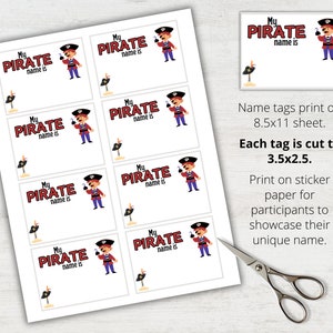 Pirate Name Game Printable, What's Your Pirate Name Game, Name ...