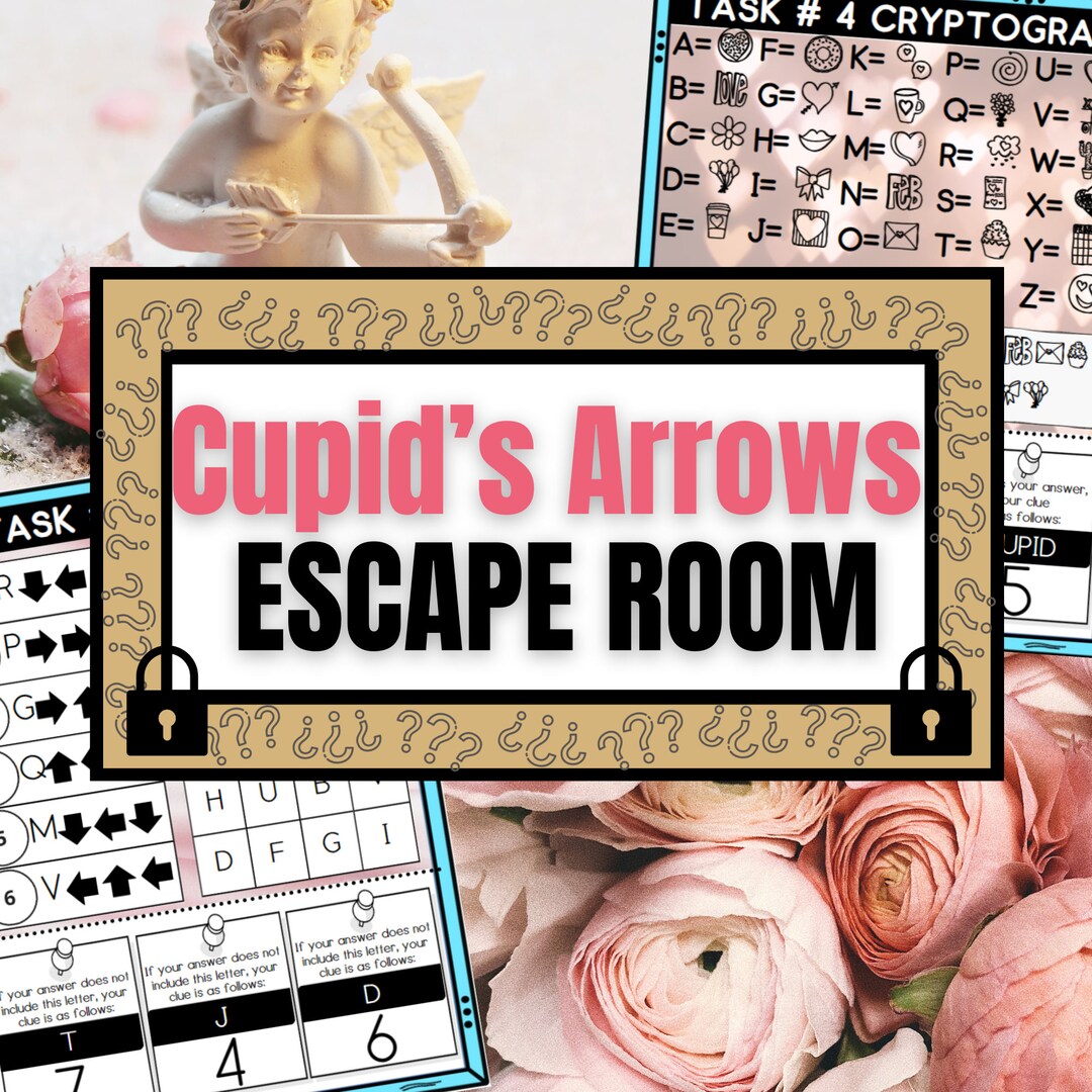Valentines Escape Room for Kids, Printable Escape Room Kit, Escape Room ...