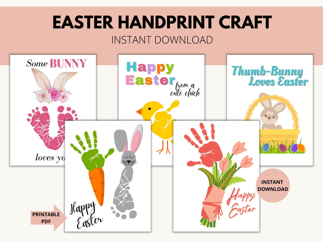 Easter Handprint Art, Handprint Crafts, Easter Footprint Art, Handprint ...