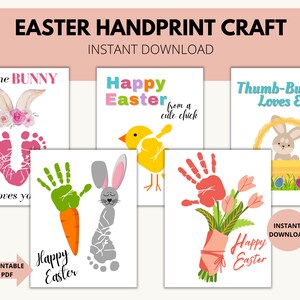 Easter Handprint Art, Handprint Crafts, Easter Footprint Art, Handprint ...