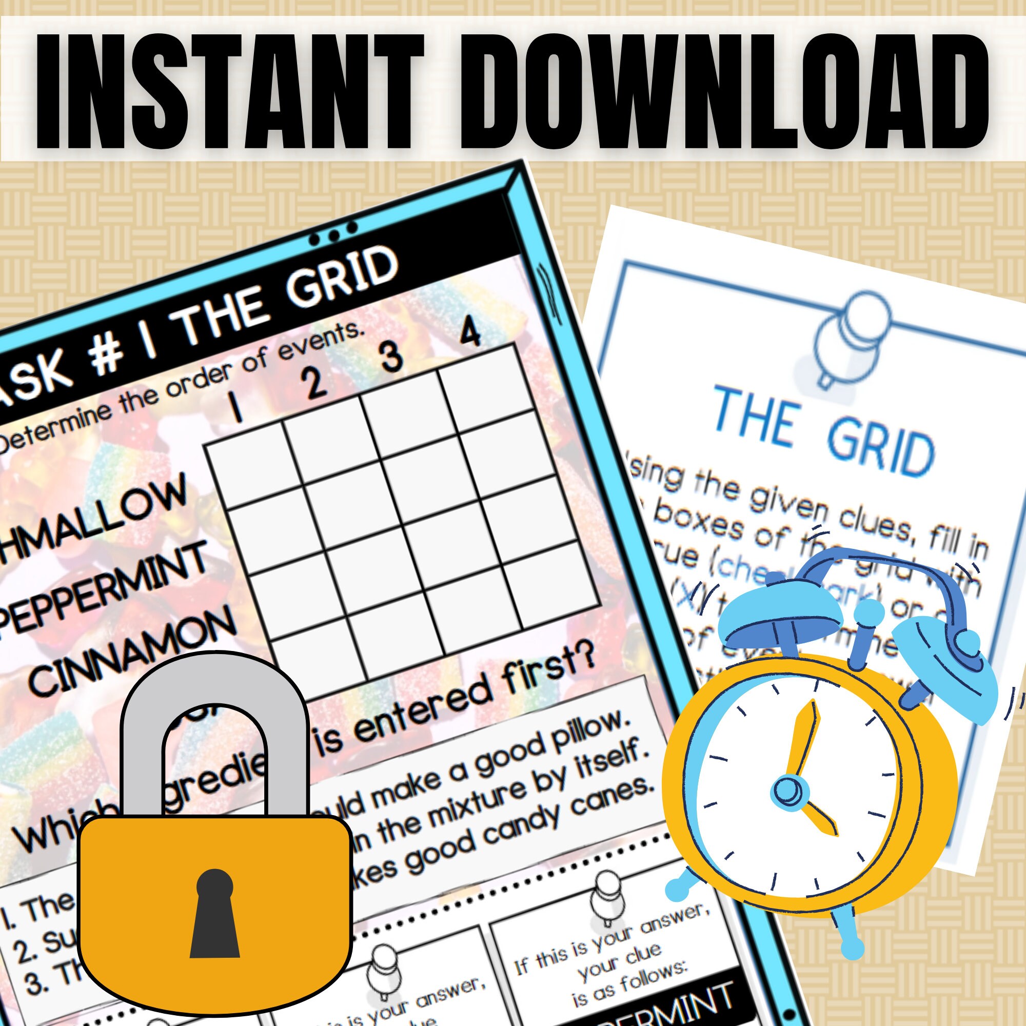 Candy Escape Room for Kids, Printable Escape Room Kit, Escape Room at ...