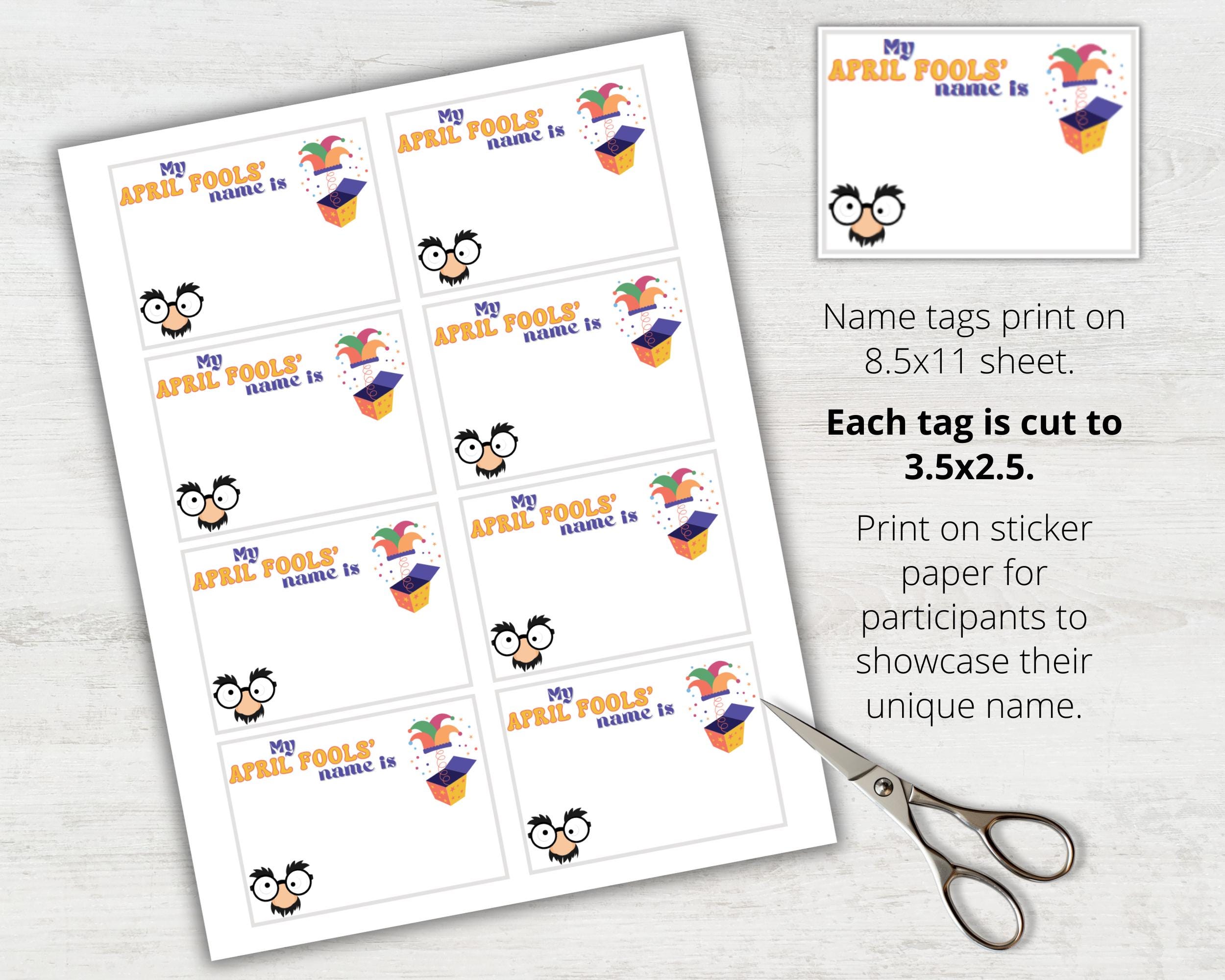 April Fools Day Name Game Printable, What's Your April Fools Name Game ...