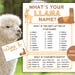 Llama Name Game Printable, What's Your Llama Name Game, Name Generator ...