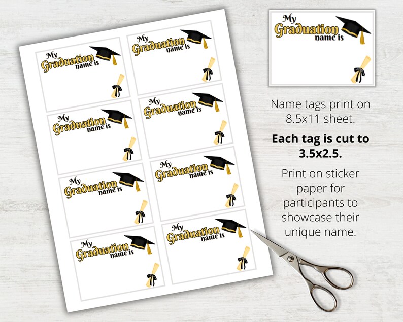 Graduation Name Game Printable, What's Your Graduation Name Game, Name ...