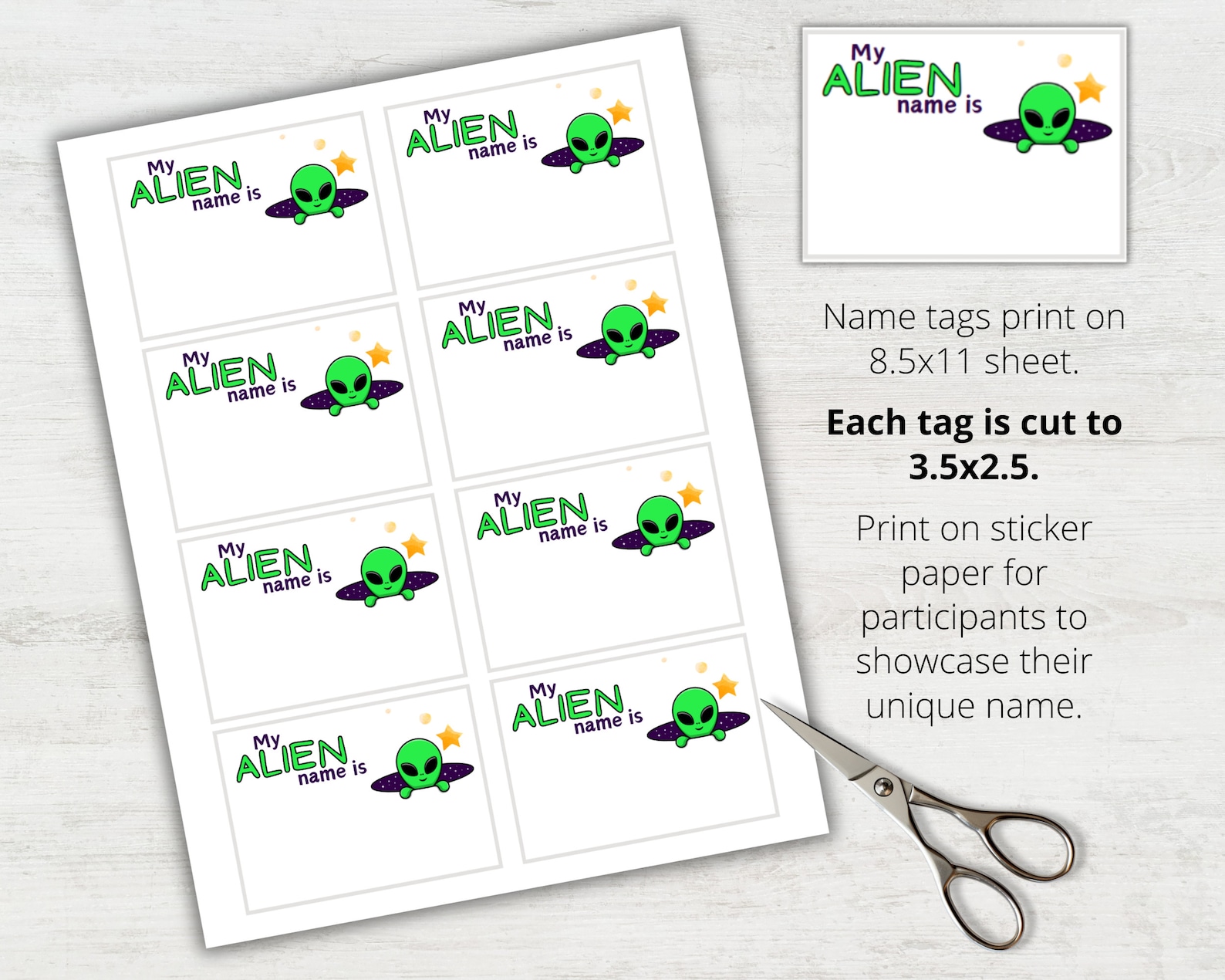 Alien Name Game Printable, What's Your Alien Name Game, Name Generator ...