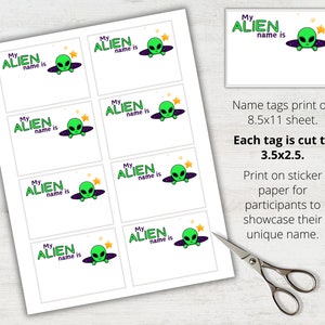 Alien Name Game Printable, What's Your Alien Name Game, Name Generator ...