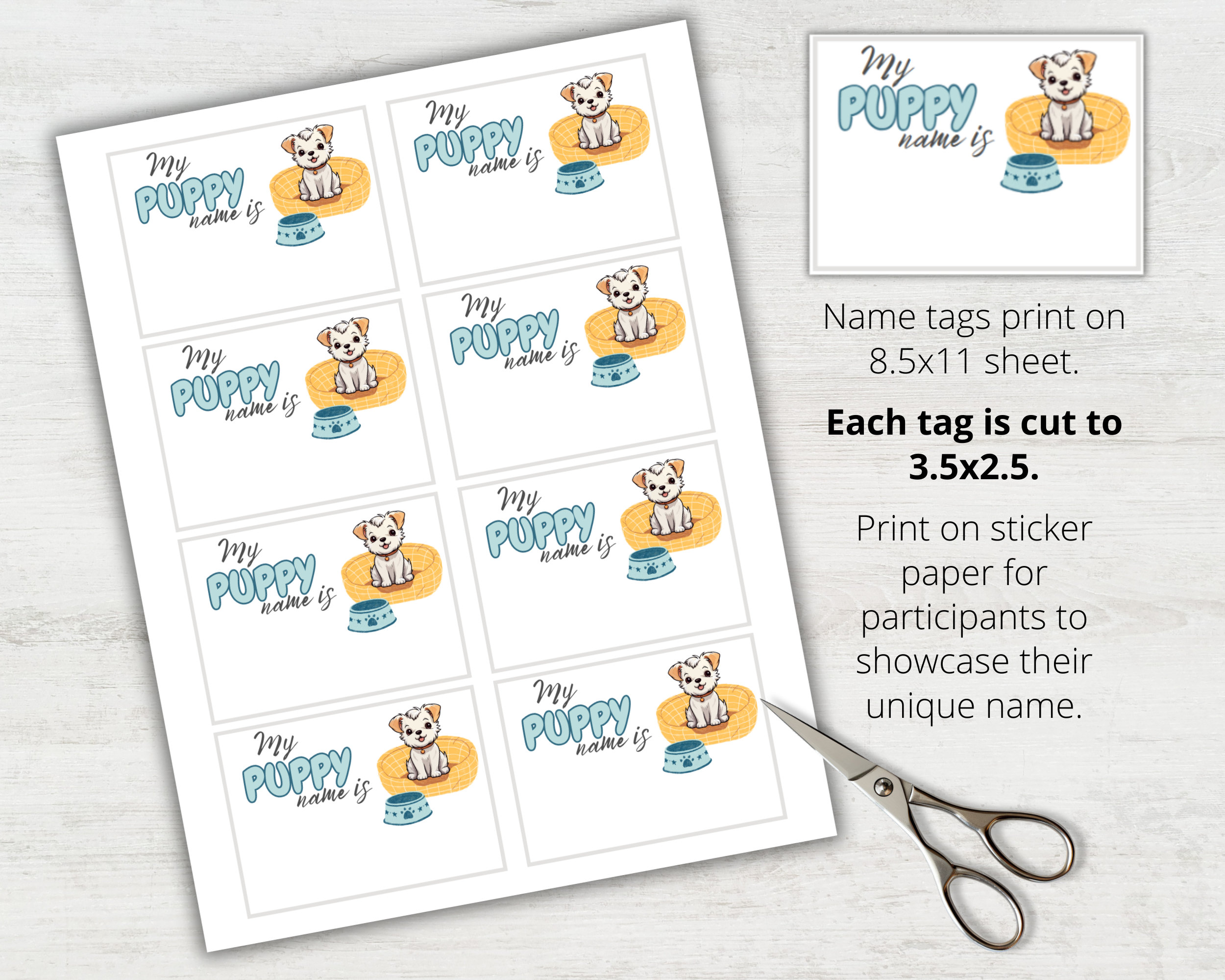 Puppy Name Game Printable, What's Your Puppy Name Game, Name Generator ...
