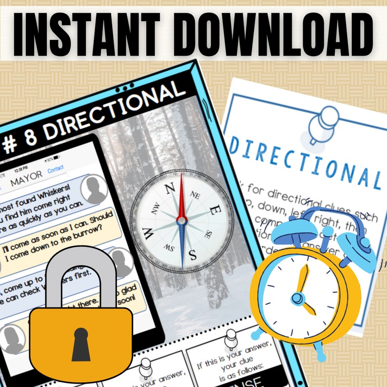 Groundhog Day Escape Room for Kids, Printable Escape Room Kit, Escape ...