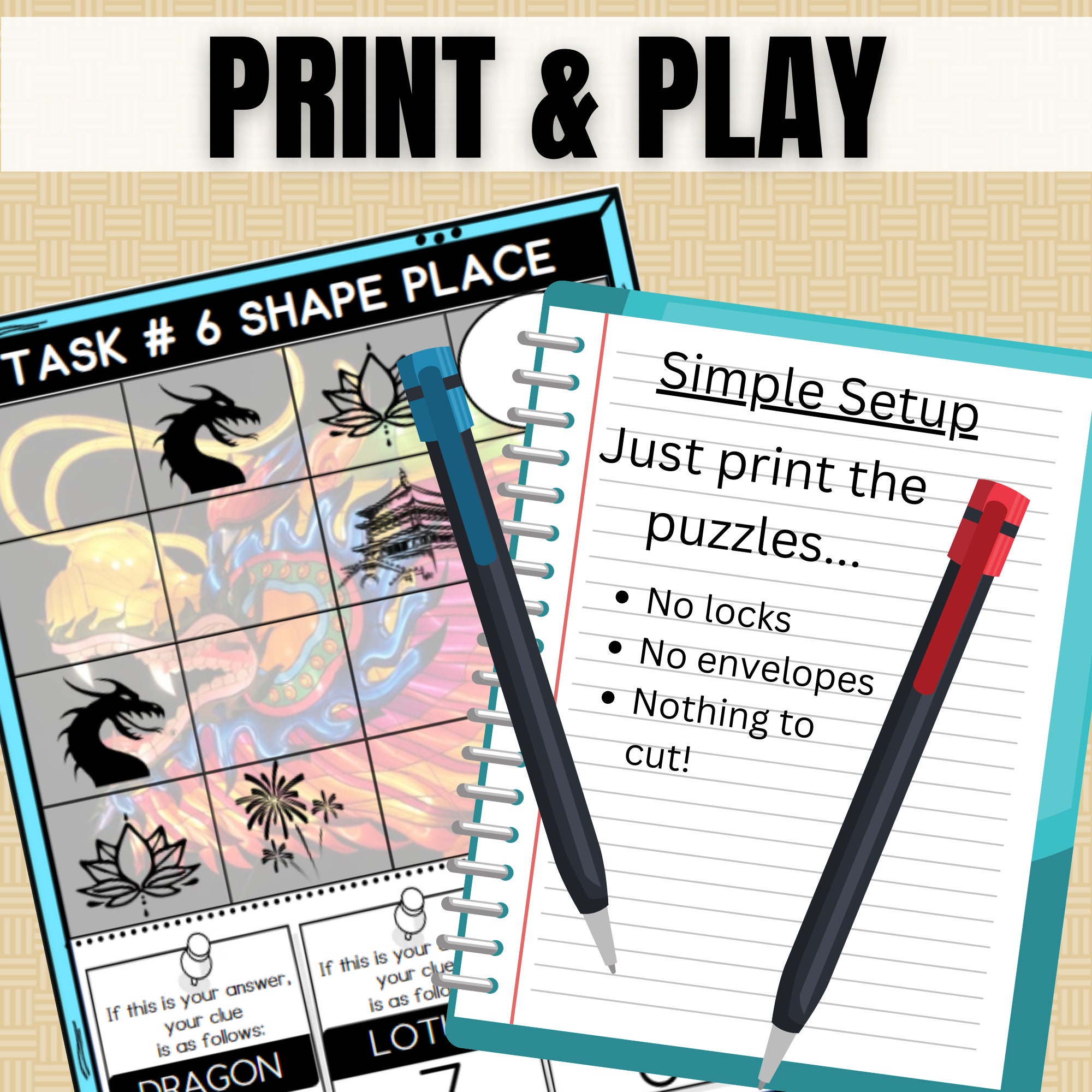 Printable Escape Room for Kids, Lunar New Year Escape Room Kit, Escape ...