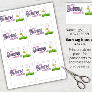 Bunny Name Game Printable, What's Your Bunny Name Game, Name Generator ...