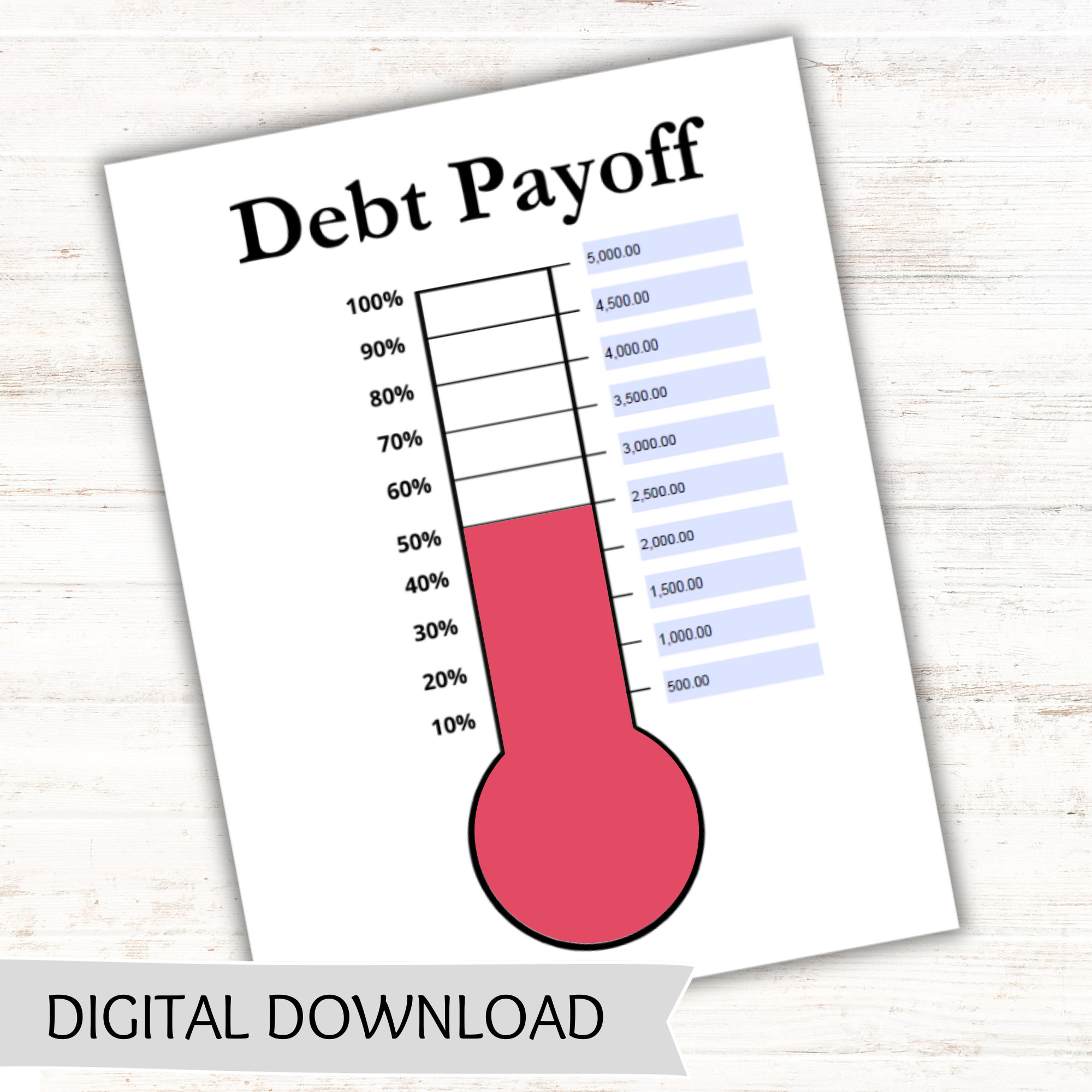 Debt Payoff Tracker, Debt Payment Tracker, Debt Tracker, Debt Payoff ...